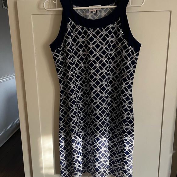 Jude Connally | Dresses | Jude Connally Navy And White Geometric Mini ...